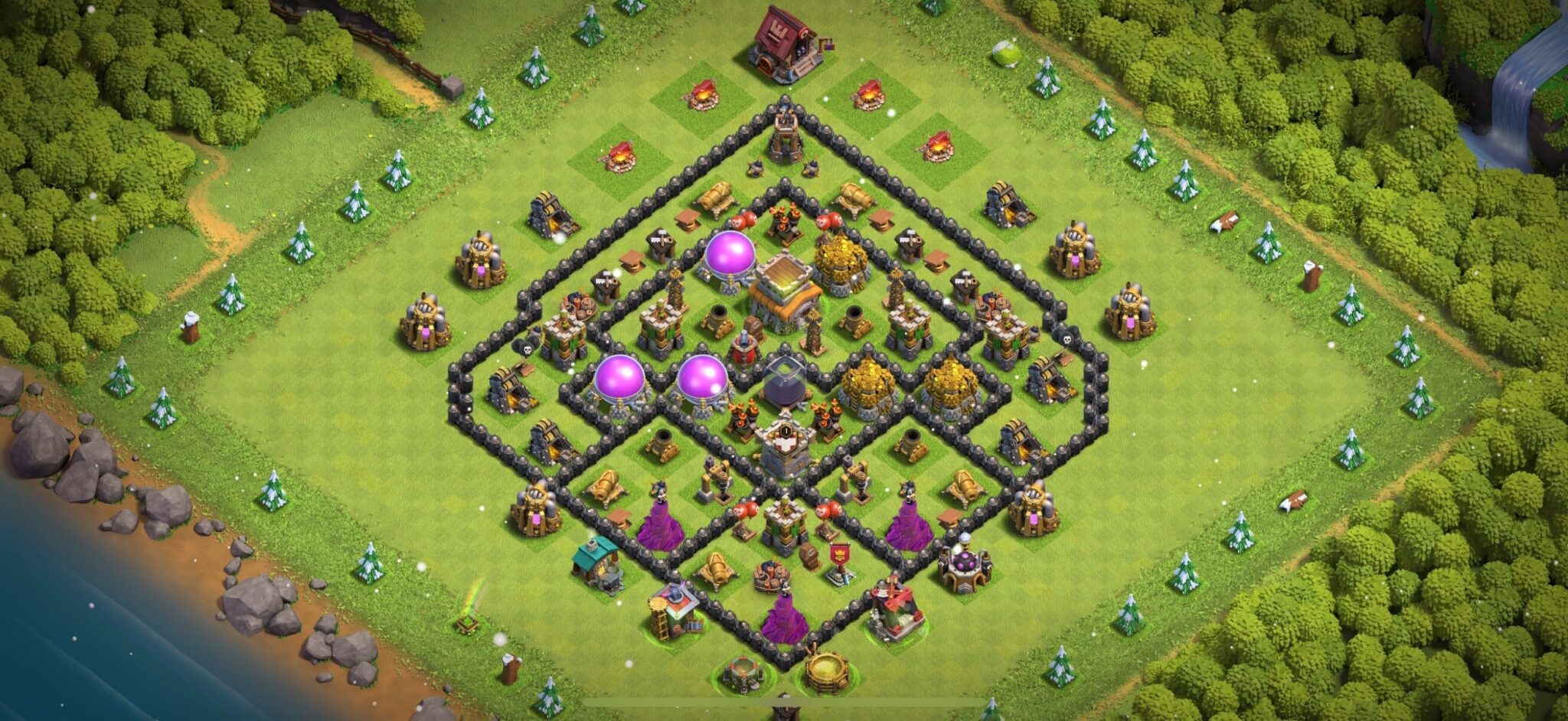 TH8 Bases - Best Town Hall 8 Bases with Links for Clash of Clans 2025